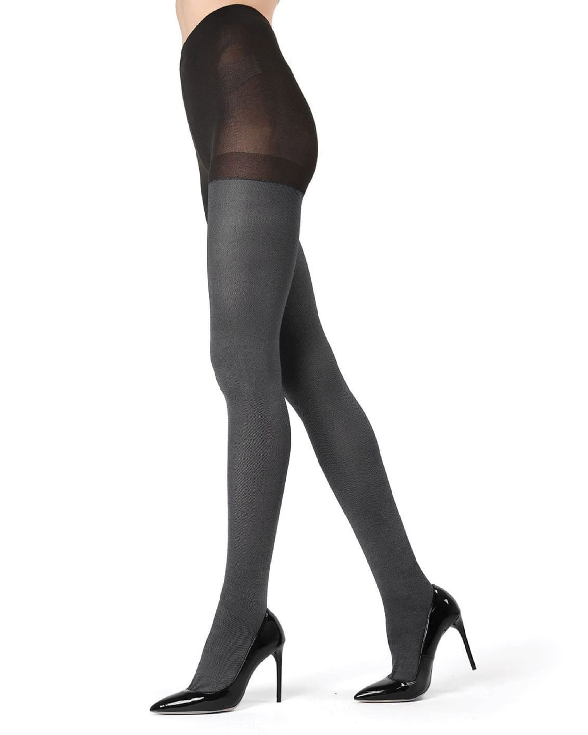MeMoi Women's Dark Denim Wash Opaque Tights - Womens - Female (Medium ...