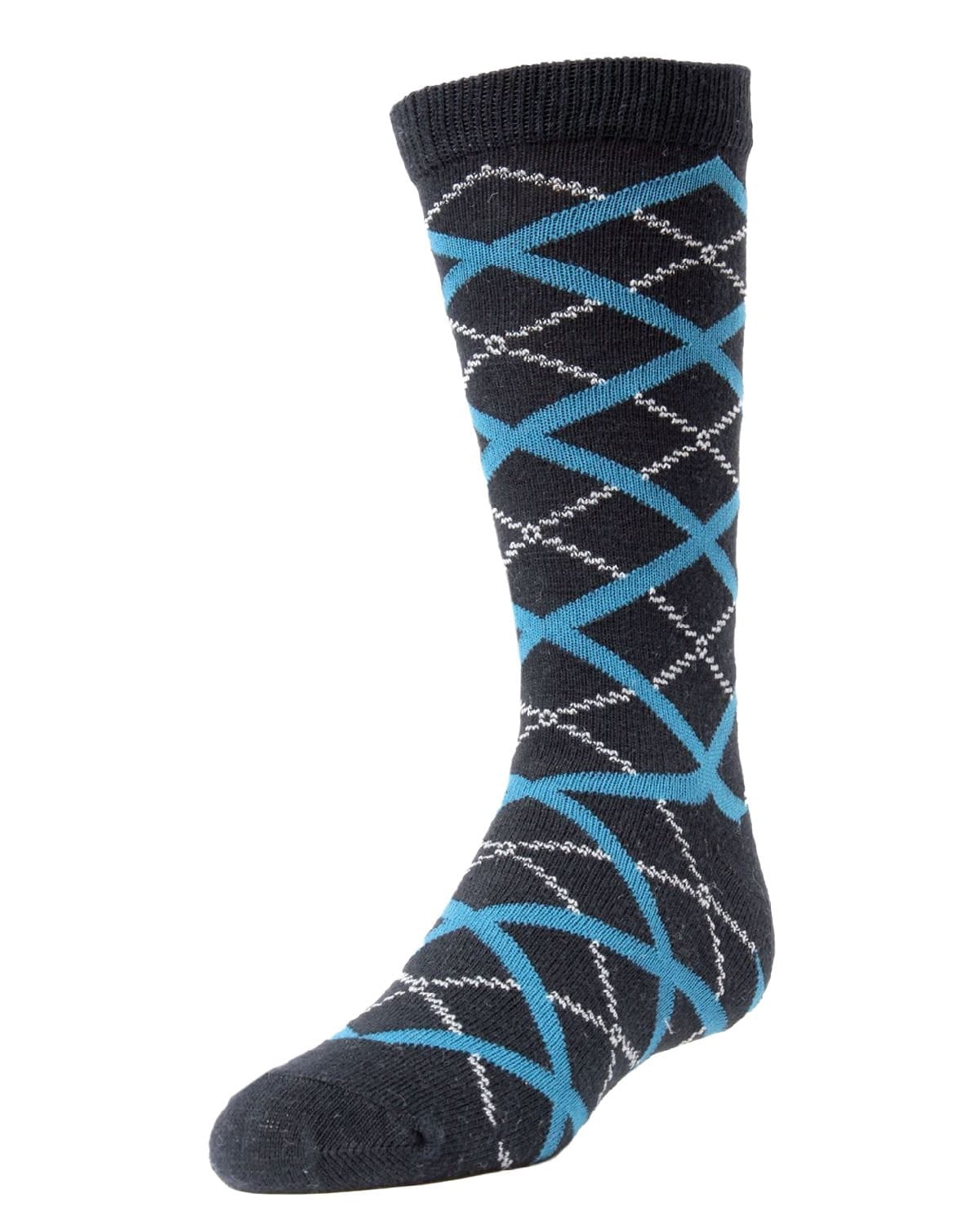 MeMoi Diamond Interlock Dress Cotton Blend Crew Socks - Boys - Male, 6 ...