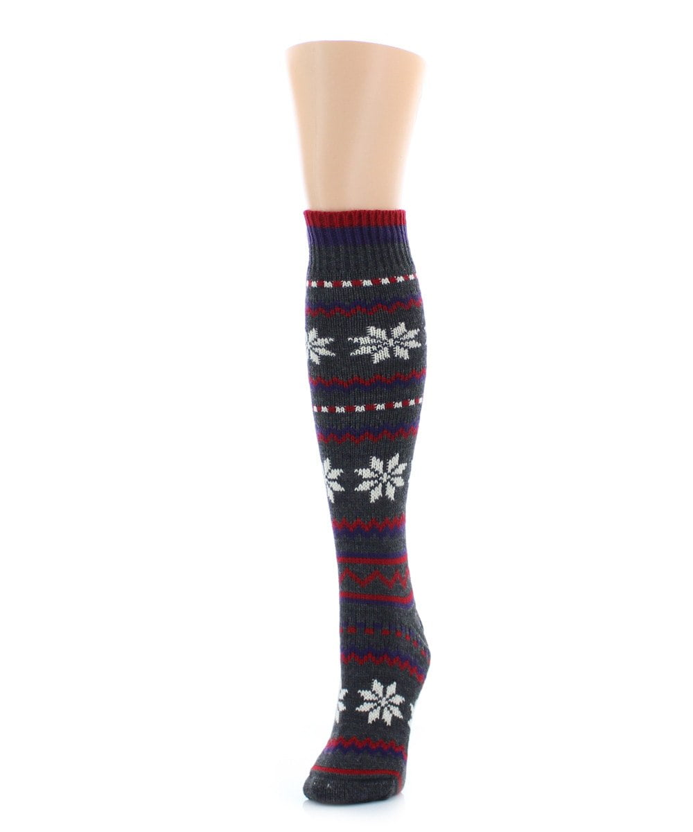 MeMoi Flaketion Knit Knee High Flower Socks - Womens - Female - Walmart.com