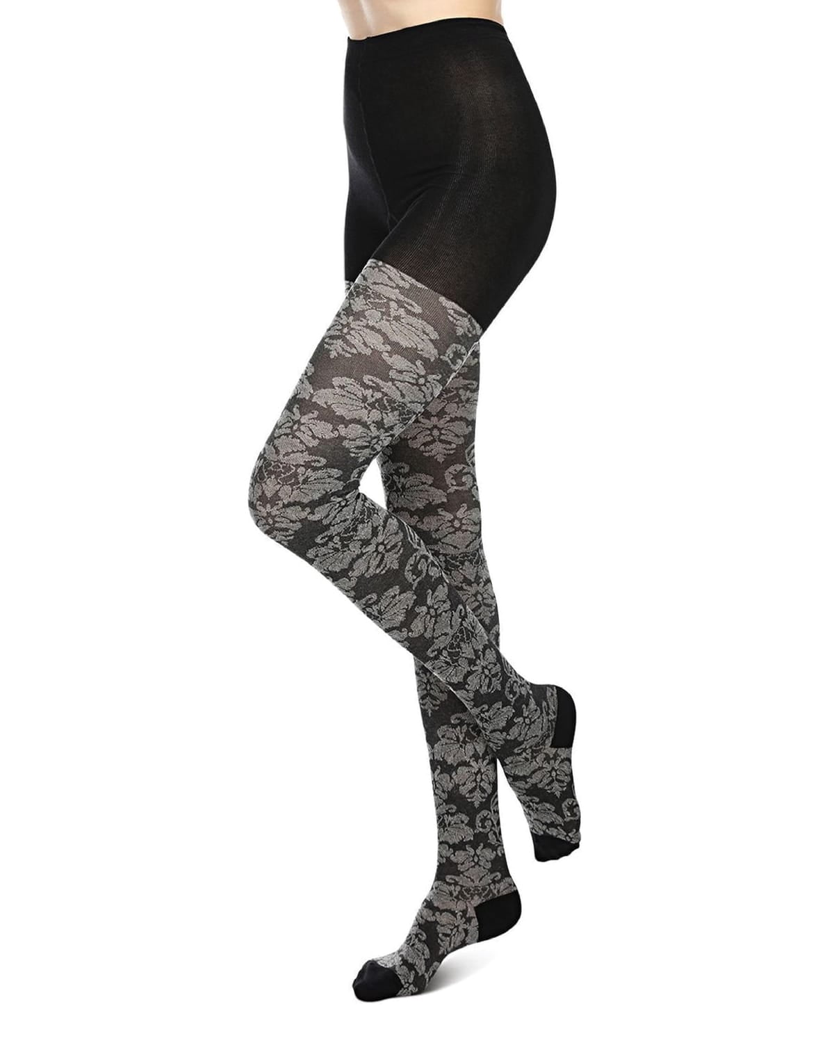 MeMoi Women's Floral Paisley Patterned Sweater Tights - Womens - Female ...