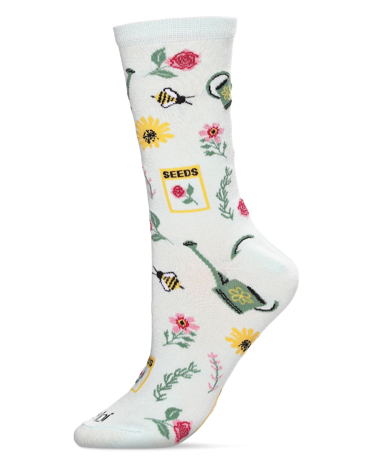 MeMoi Flower Garden Bamboo Blend Crew Sock - Mens - Male - Walmart.com