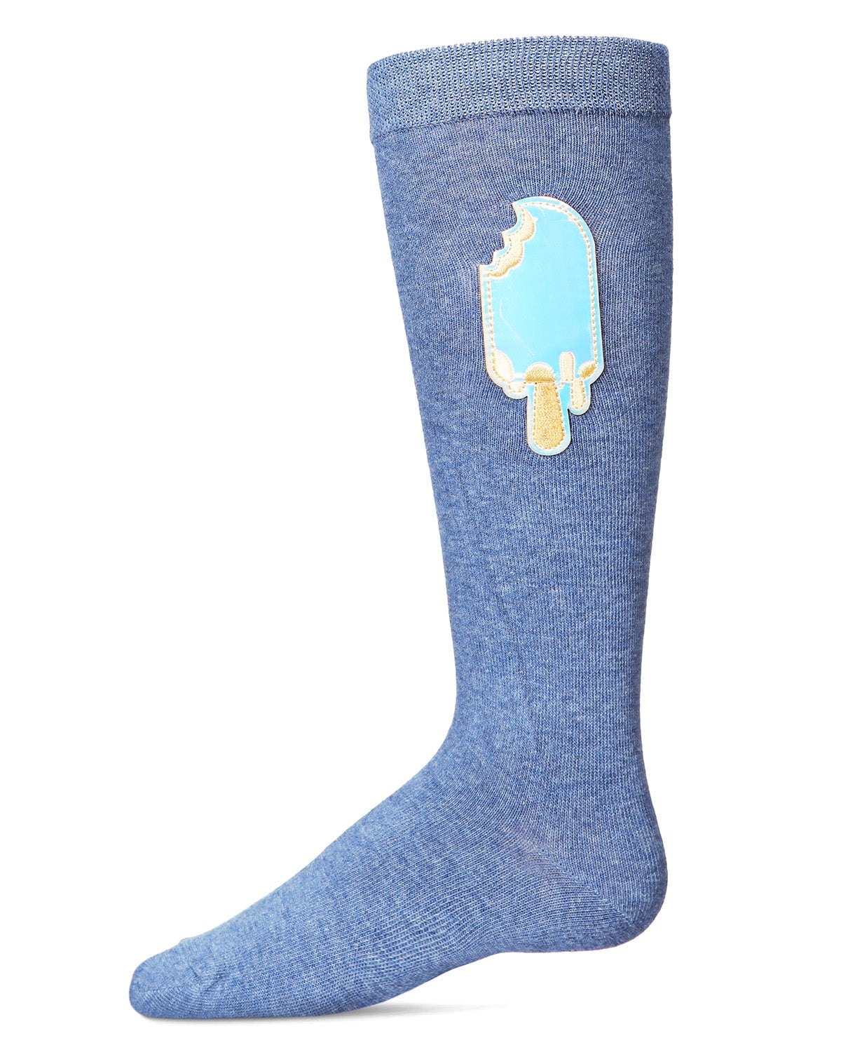 MeMoi Iridescent Popsicle Knee-High Socks - Girls - Female, 12, Lt Gray ...