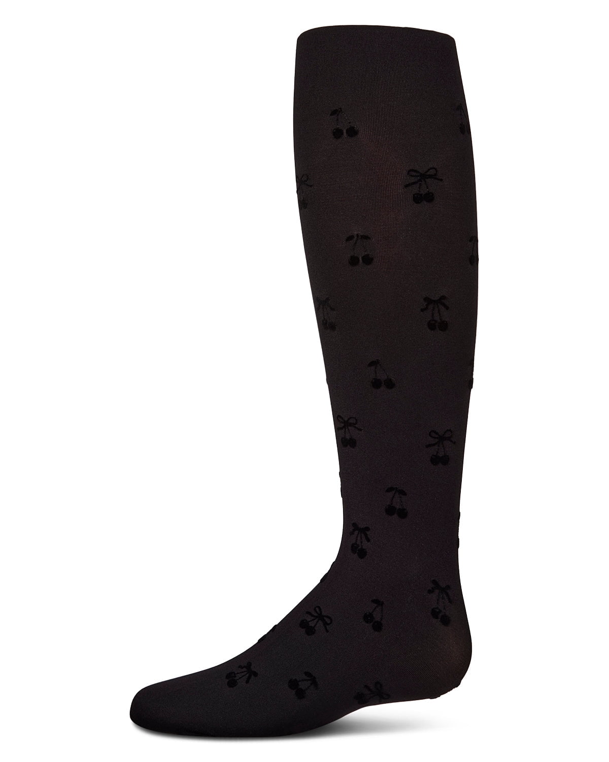 MeMoi Girls Opaque Cherry-Pattern Flocked Tights - Girls - Female, 14 ...