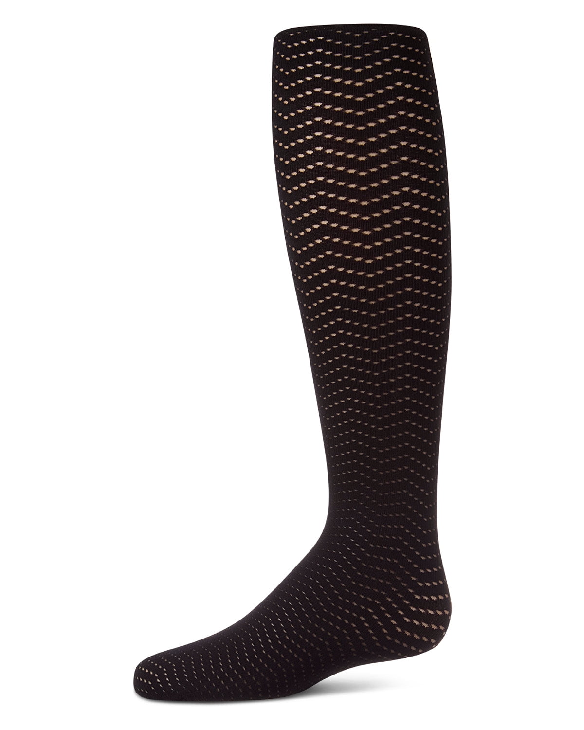 MeMoi Girls Opaque Open-Work Wavy-Patterned Fashion Tights - Girls ...