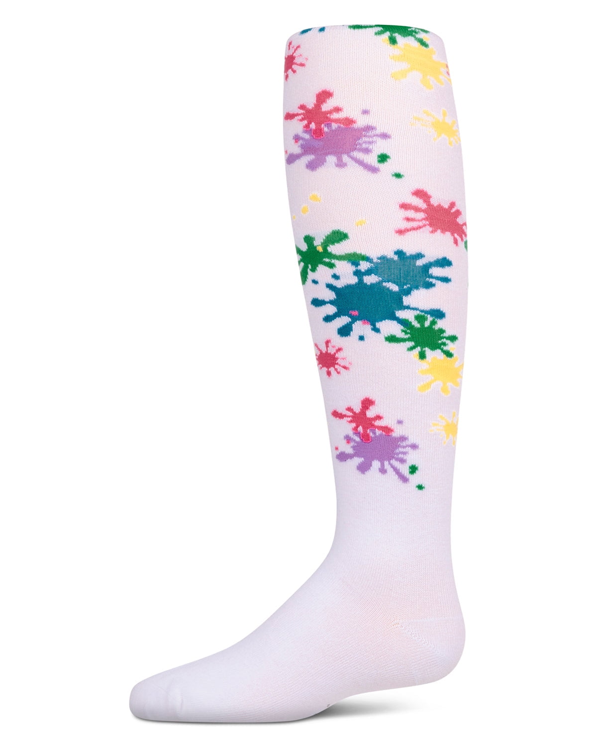 MeMoi Girls “Splatter Paint” Opaque Stretch Cotton Tights - Girls ...