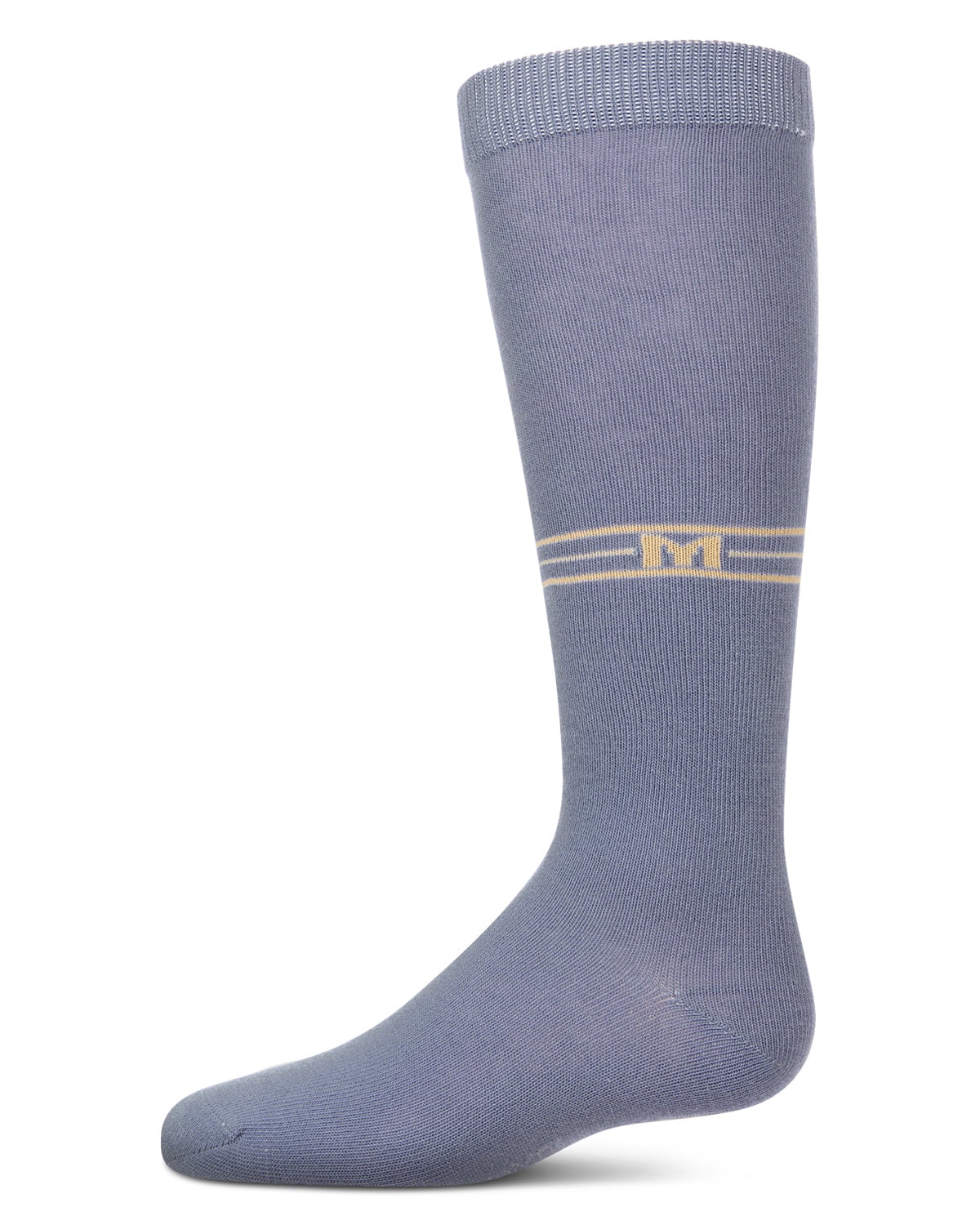 MeMoi Girls Stretch Cotton Multi Stripe "M Graphic" Knee Sock - Girls ...