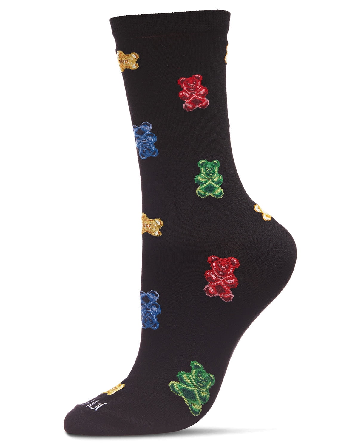 MeMoi Women's "Gummy Bears" Rayon Blend Novelty Crew Socks - Womens ...