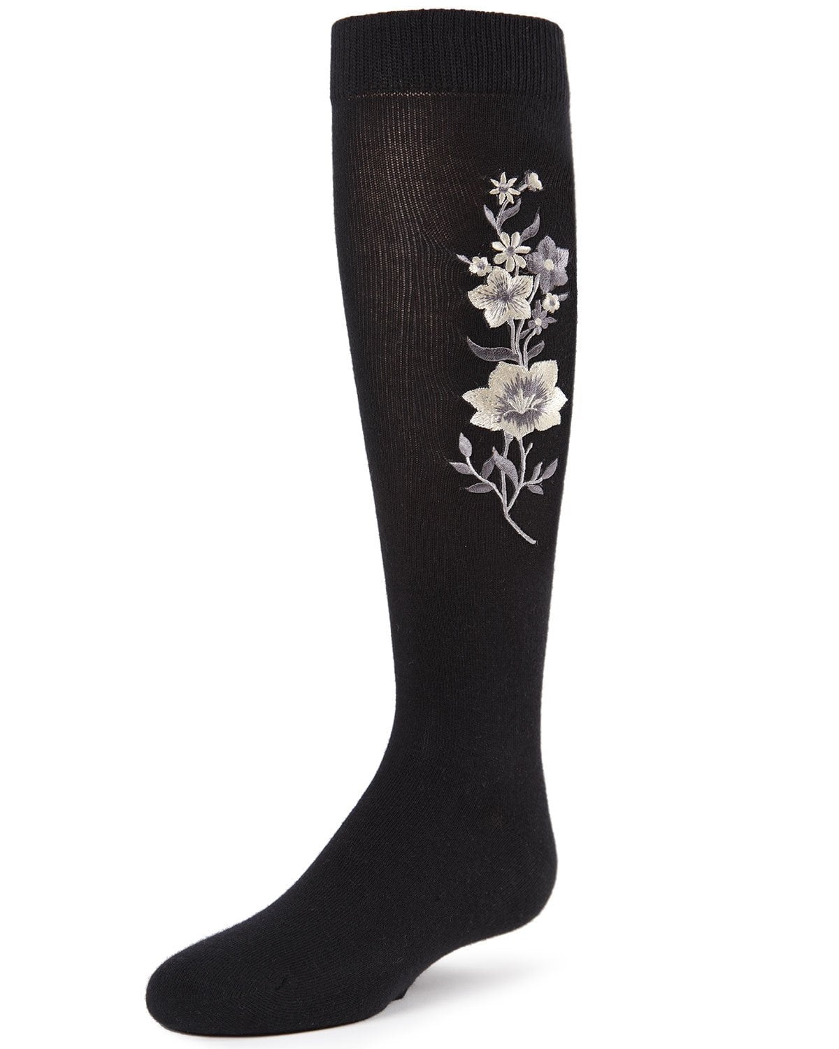MeMoi High Climbers Embroidered Floral Knee-High Socks - Girls - Female ...
