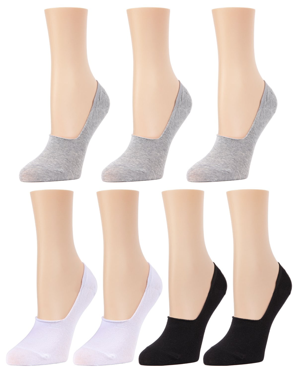 MeMoi High-Cut Cotton Blend Sneaker Liner 7 Pack - Mens - Male ...