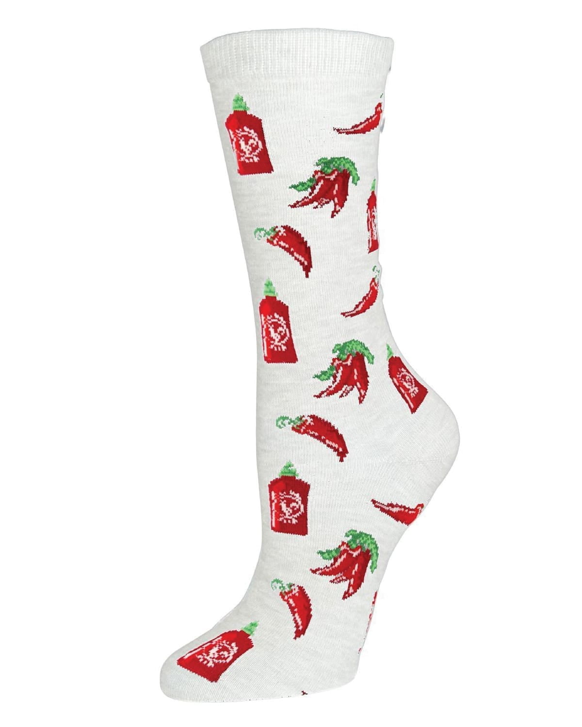 MeMoi Hot Sriracha Bamboo Blend Crew Socks - Womens - Female - Walmart.com