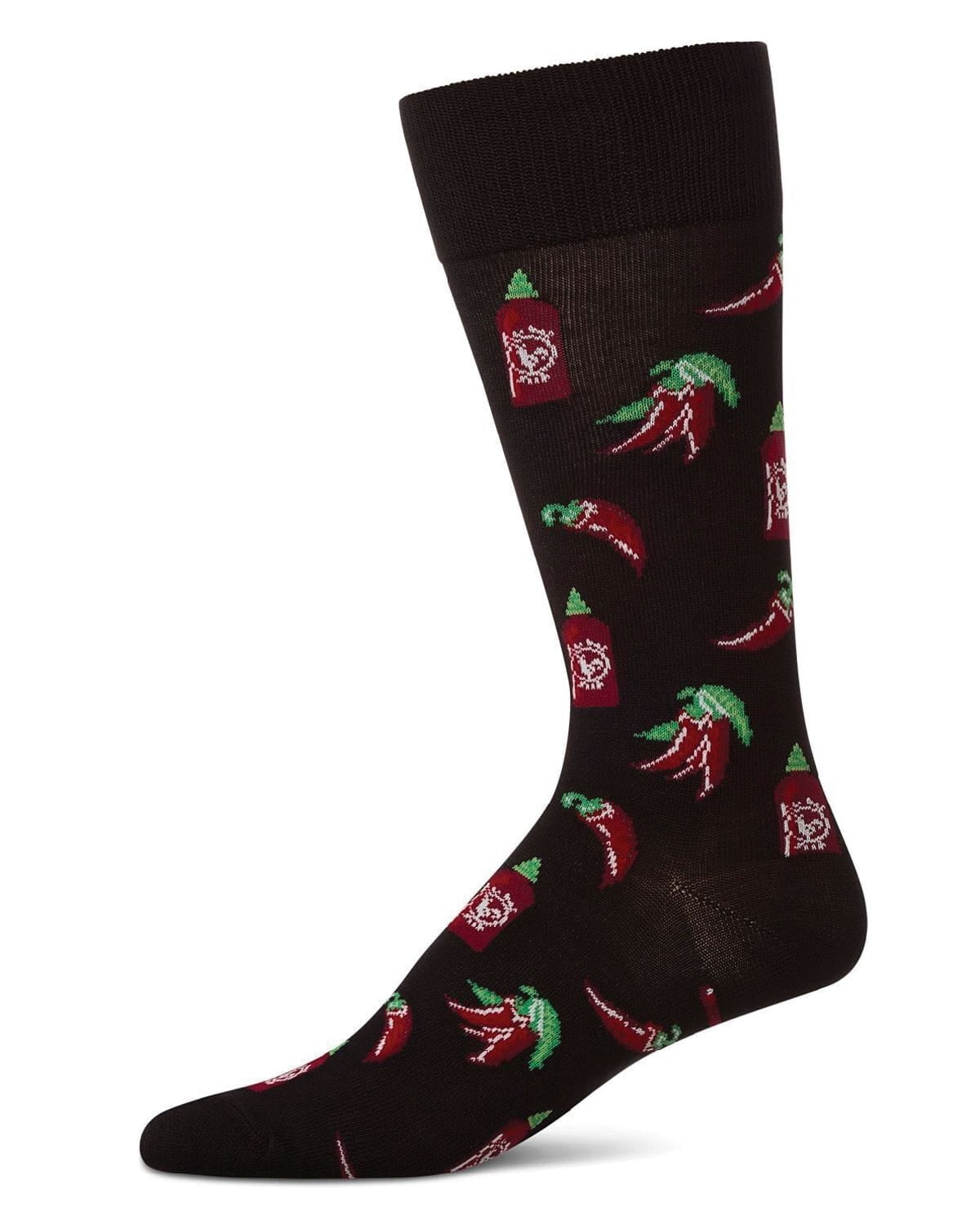 MeMoi Hot Stuff Sriracha Bamboo Blend Men's Crew Socks - Mens - Male ...