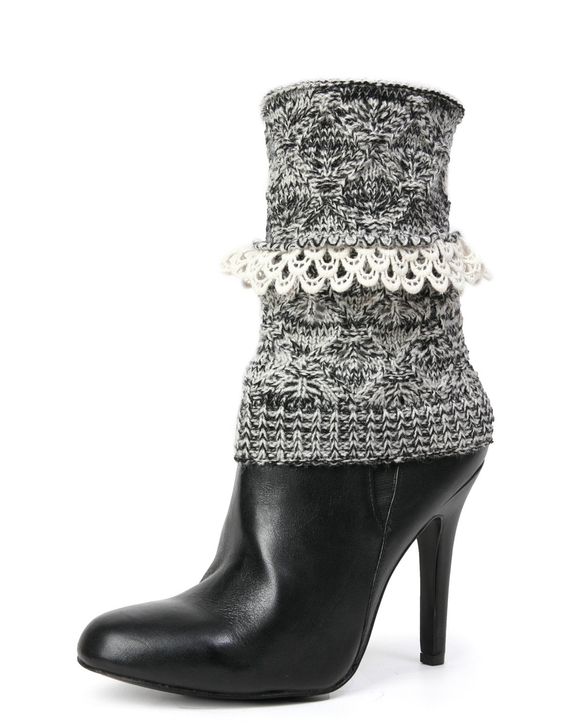 MeMoi Icing Crochet Trim Knit Boot Topper - Womens - Female (One Size ...