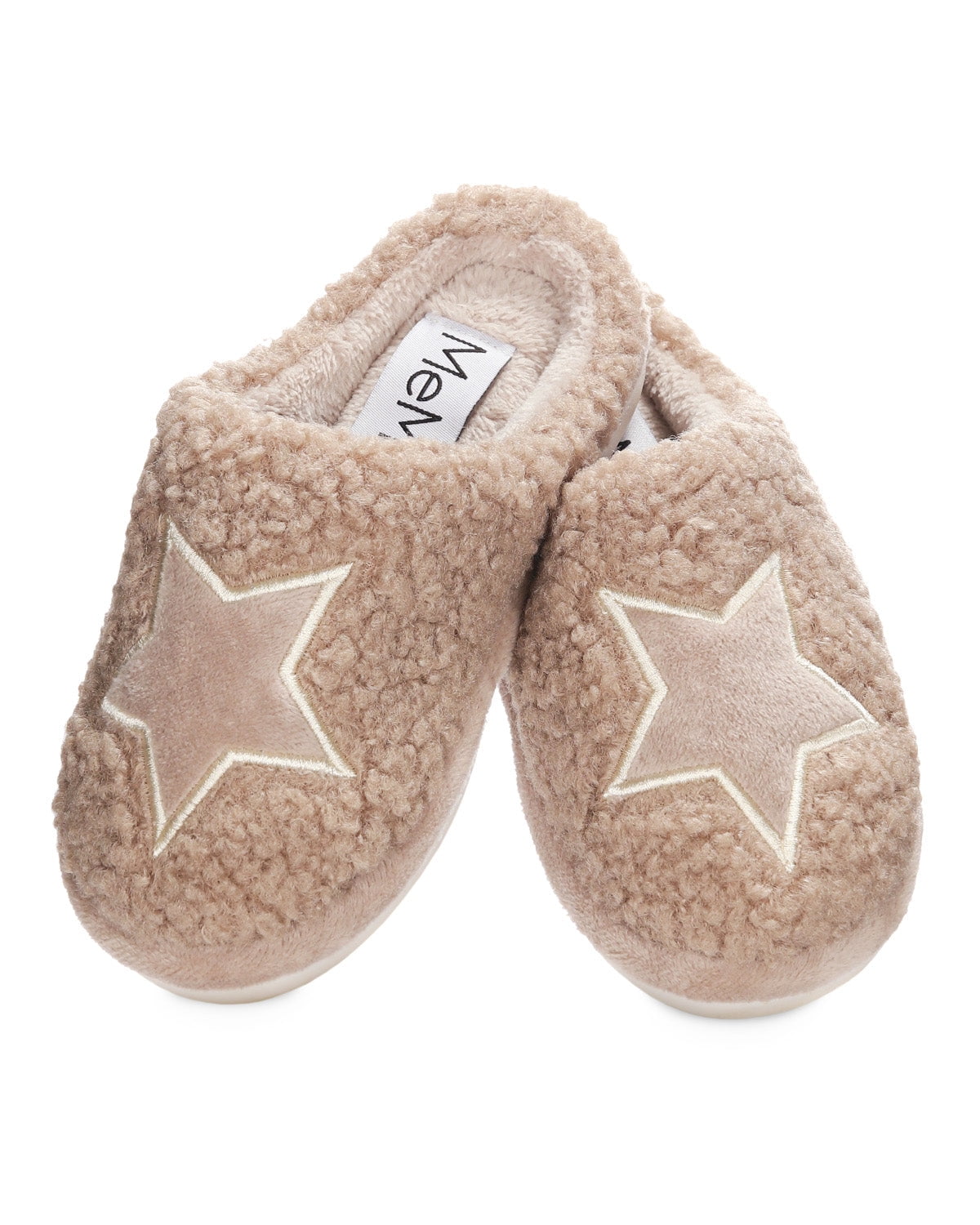 MeMoi Kids' Embroidered Shaggy Star Non-Skid Slippers - Walmart.com