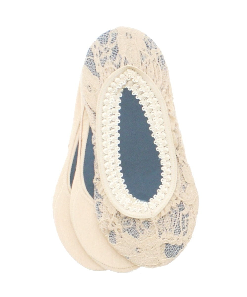 MeMoi Lace Cotton Shoe Liners 3-Pack - Womens - Female - Walmart.com