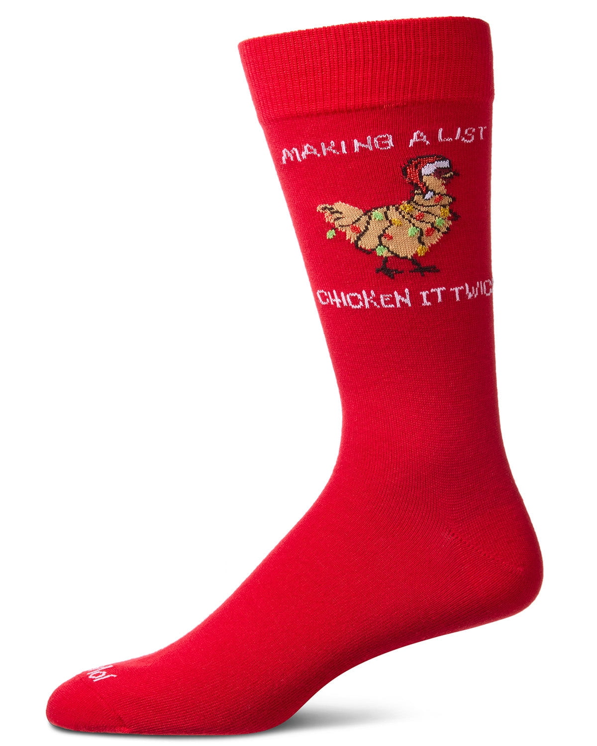 MeMoi Men's "Chicken It Twice" Christmas Holiday Novelty Crew Socks ...