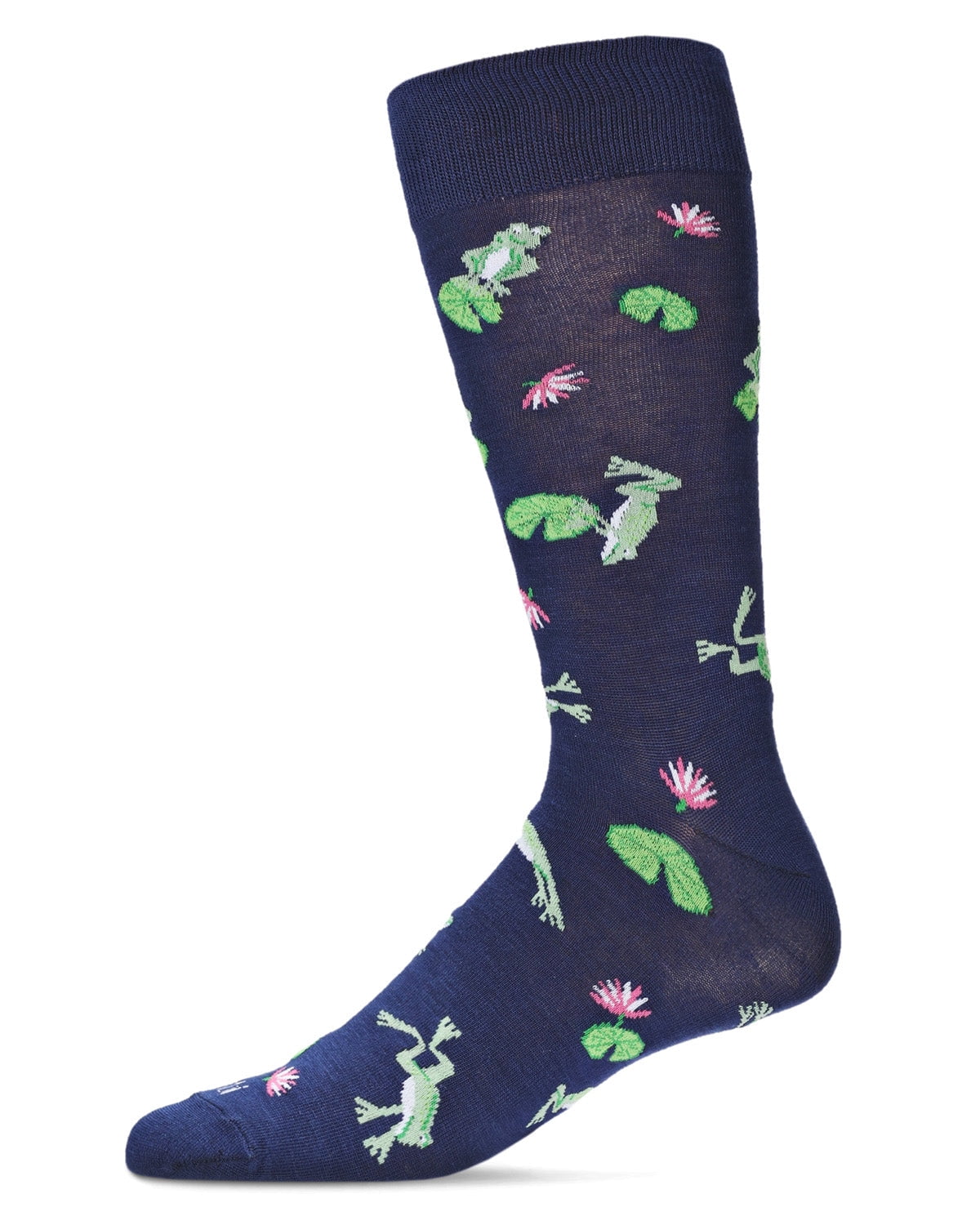 MeMoi Men's Embroidered Frogs Bamboo Crew Socks - Mens - Male, 10-13 ...