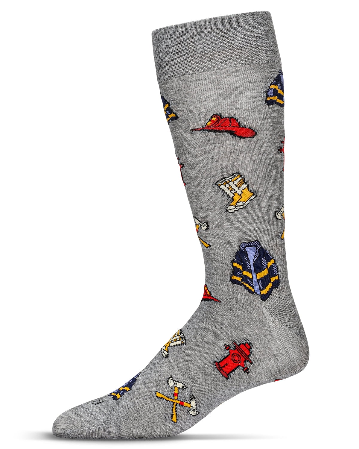 MeMoi Men's Firefighter Bamboo Crew Socks - Mens - Male, 10-13, Med ...