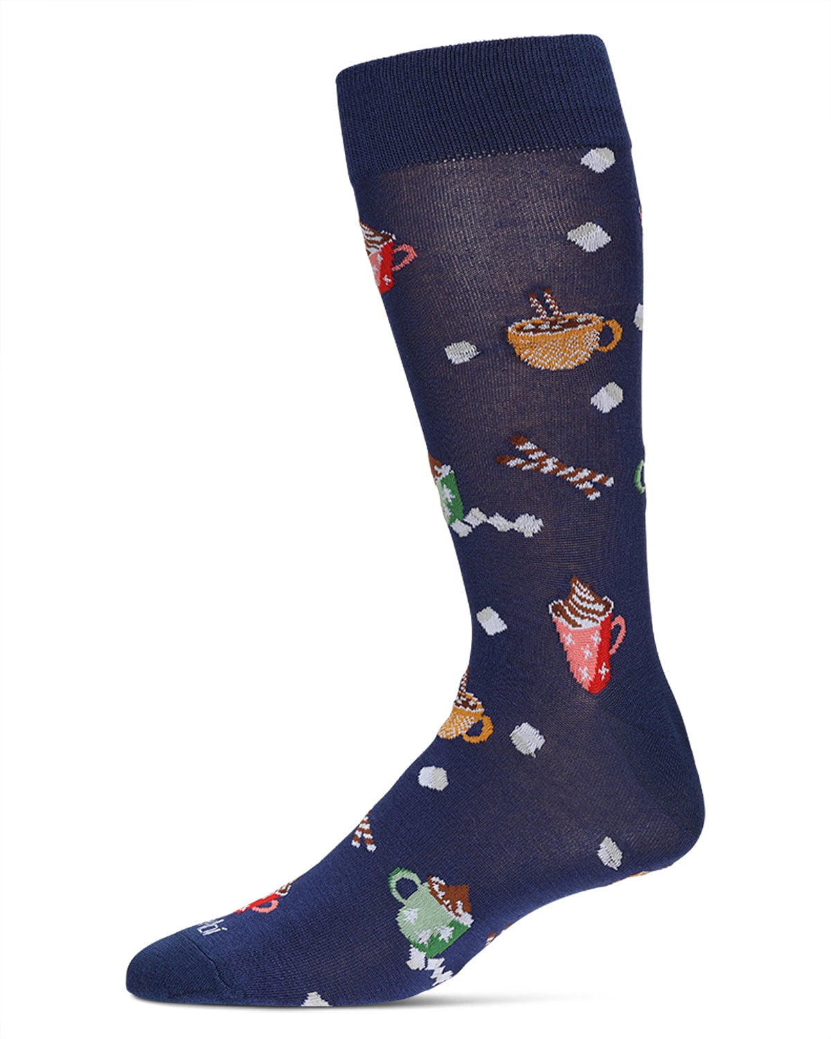 MeMoi Men's Hot Cocoa Bamboo Crew Socks - Mens - Male (10-13, Navy ...