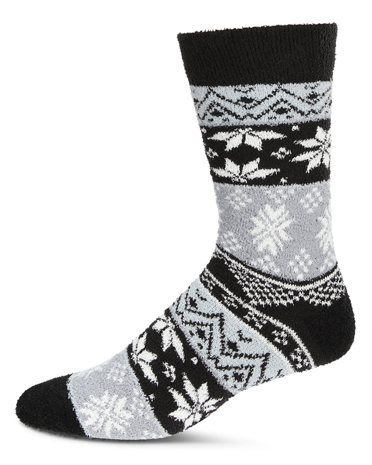 MeMoi Men's Snowflake Fairisle Super Soft Cozy Crew Socks - Mens - Male ...