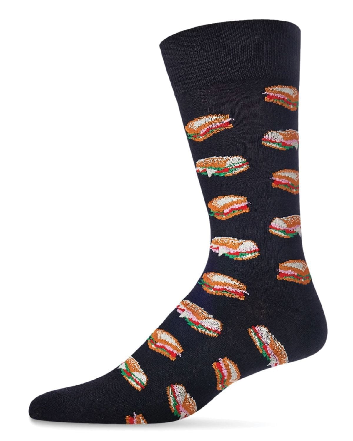 MeMoi Men's Tasty Hoagies Bamboo Blend Novelty Crew Sock - Mens - Male ...