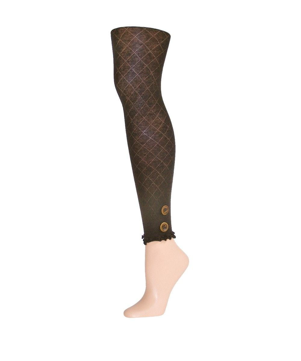 MeMoi Miss Buttons Cotton Blend Footless Sweater Tights - Mens - Male ...