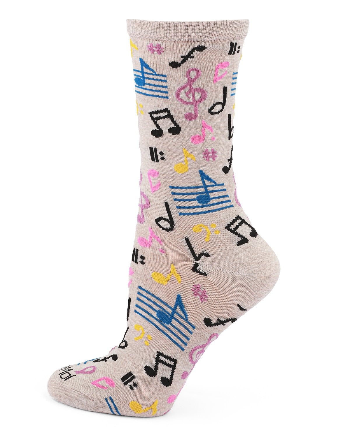 MeMoi Musical Notes Bamboo Blend Crew Sock - Mens - Male - Walmart.com