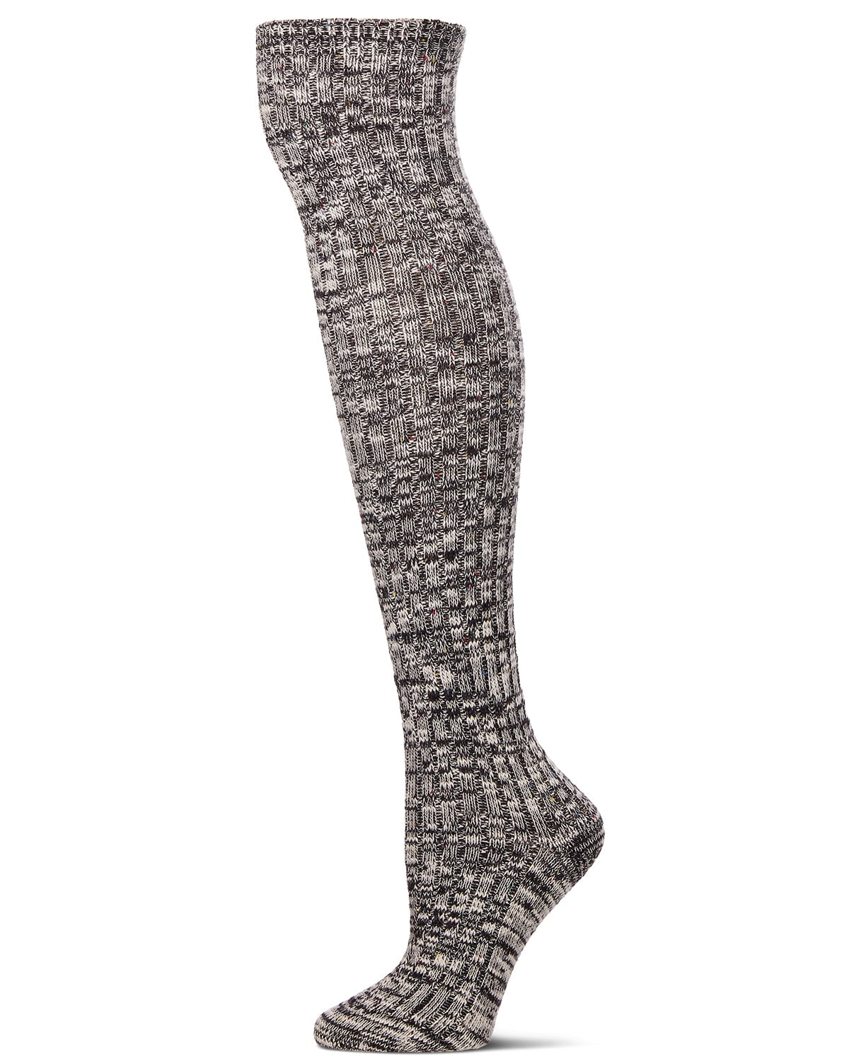 MeMoi Overcast Marled Rib Over the Knee Socks - Womens - Female, One ...