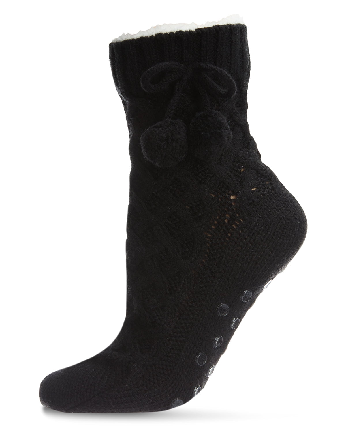 MeMoi Pom Cross Sherpa Top Lined Lounge Sock - Mens - Male - Walmart.com