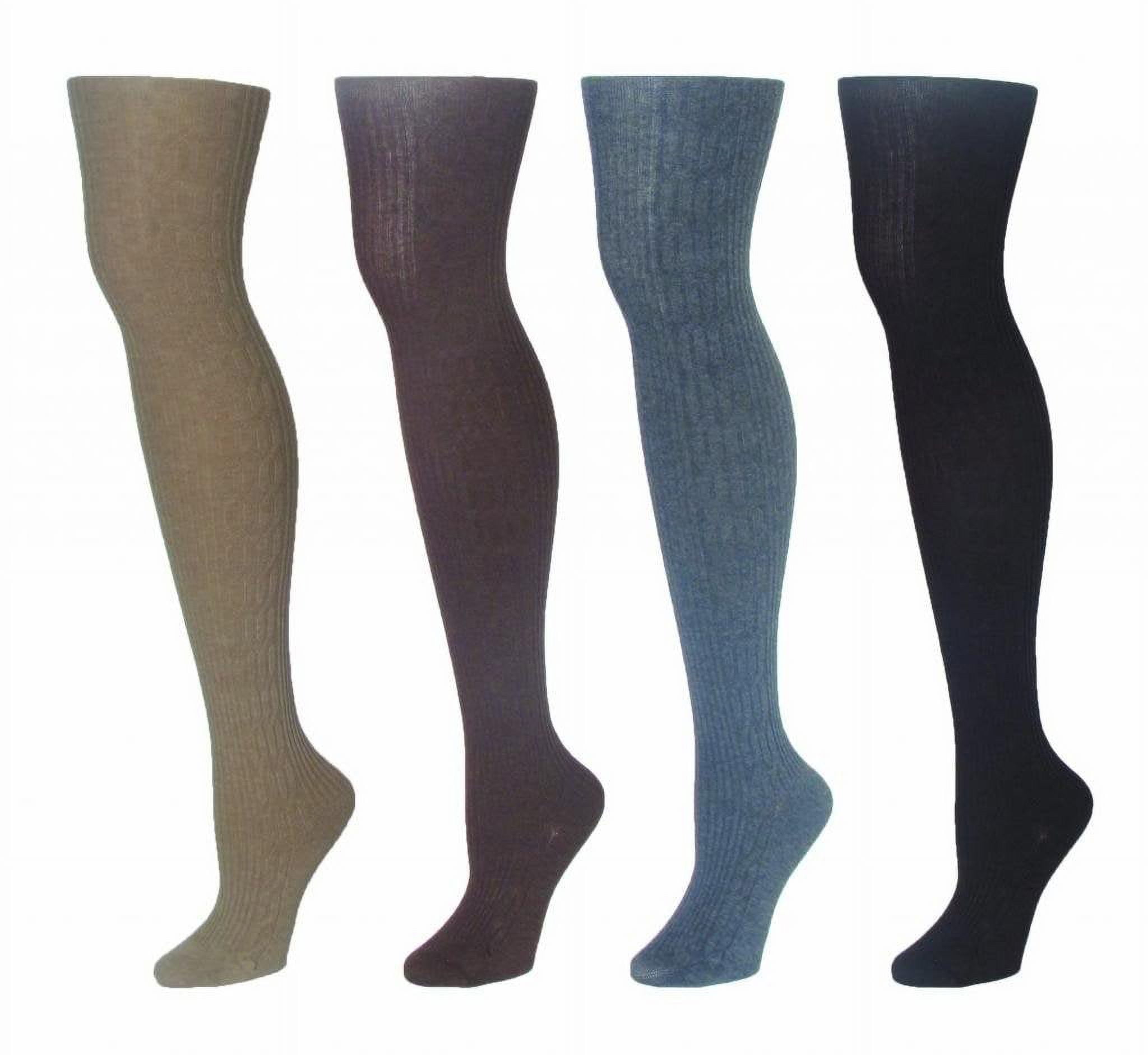 MeMoi Portland Side Cable Knit Sweater Tights - Womens - Female (M-L ...