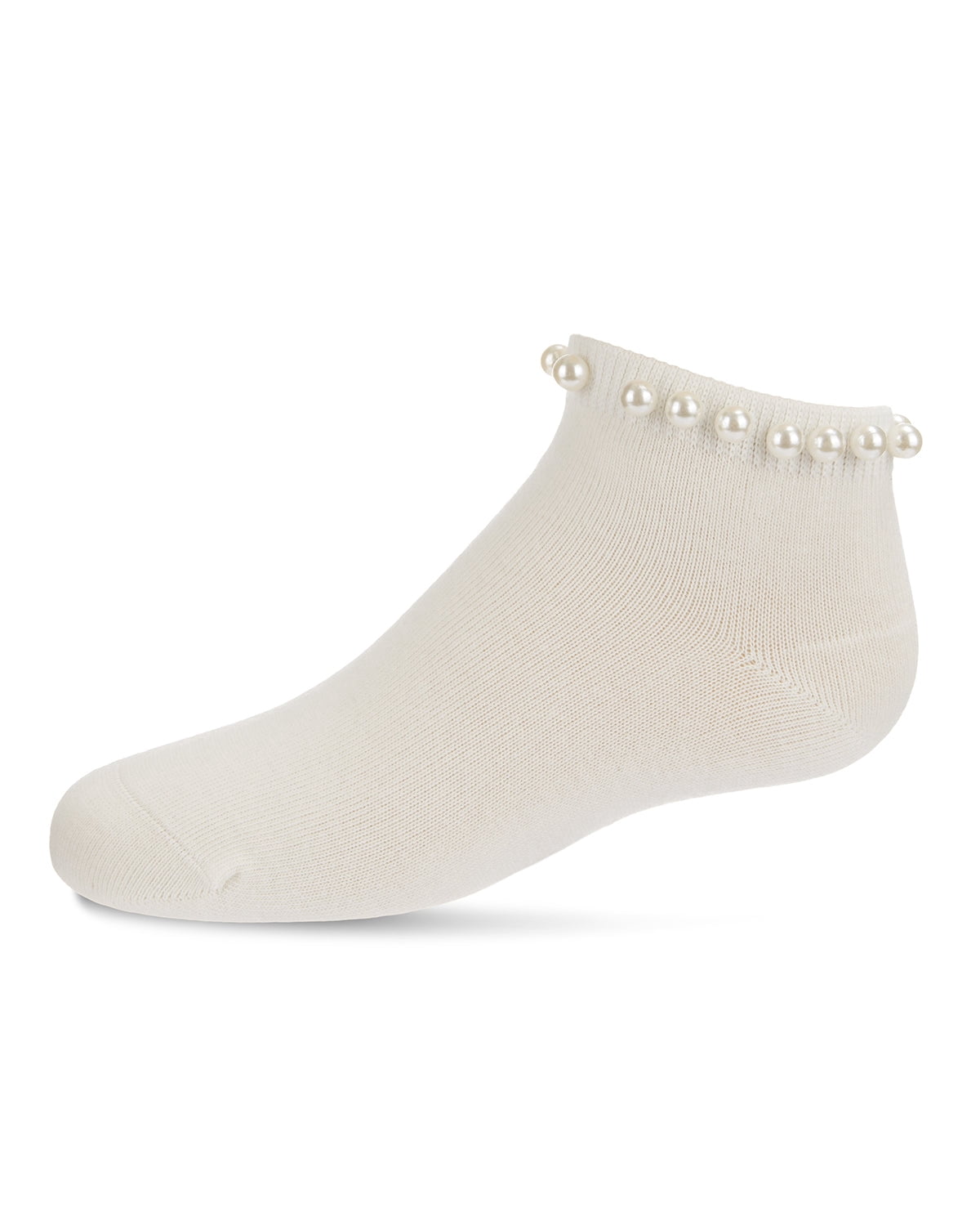 MeMoi Pretty in Pearls Cotton Blend Anklet Socks - Girls - Female ...
