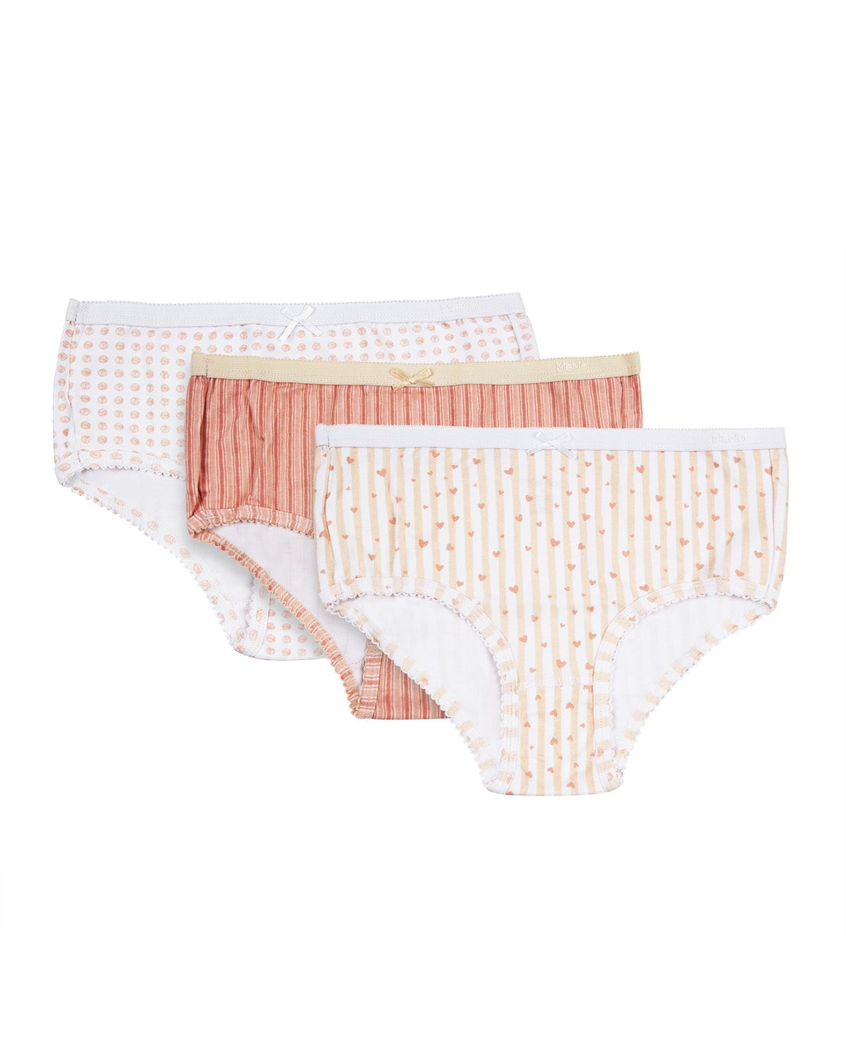 MeMoi Printed Cotton Briefs 3 Pack - Girls - Female - Walmart.com