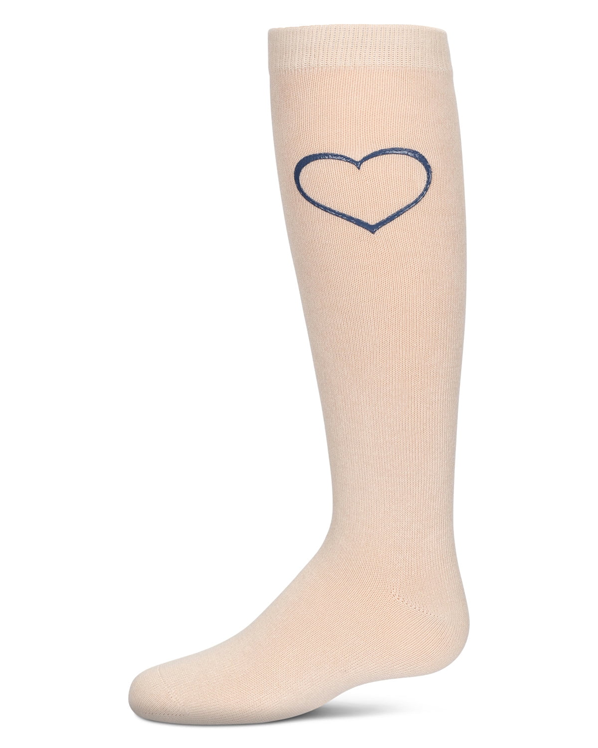MeMoi Puff Paint Heart Knee High Socks - Girls - Female - Walmart.com