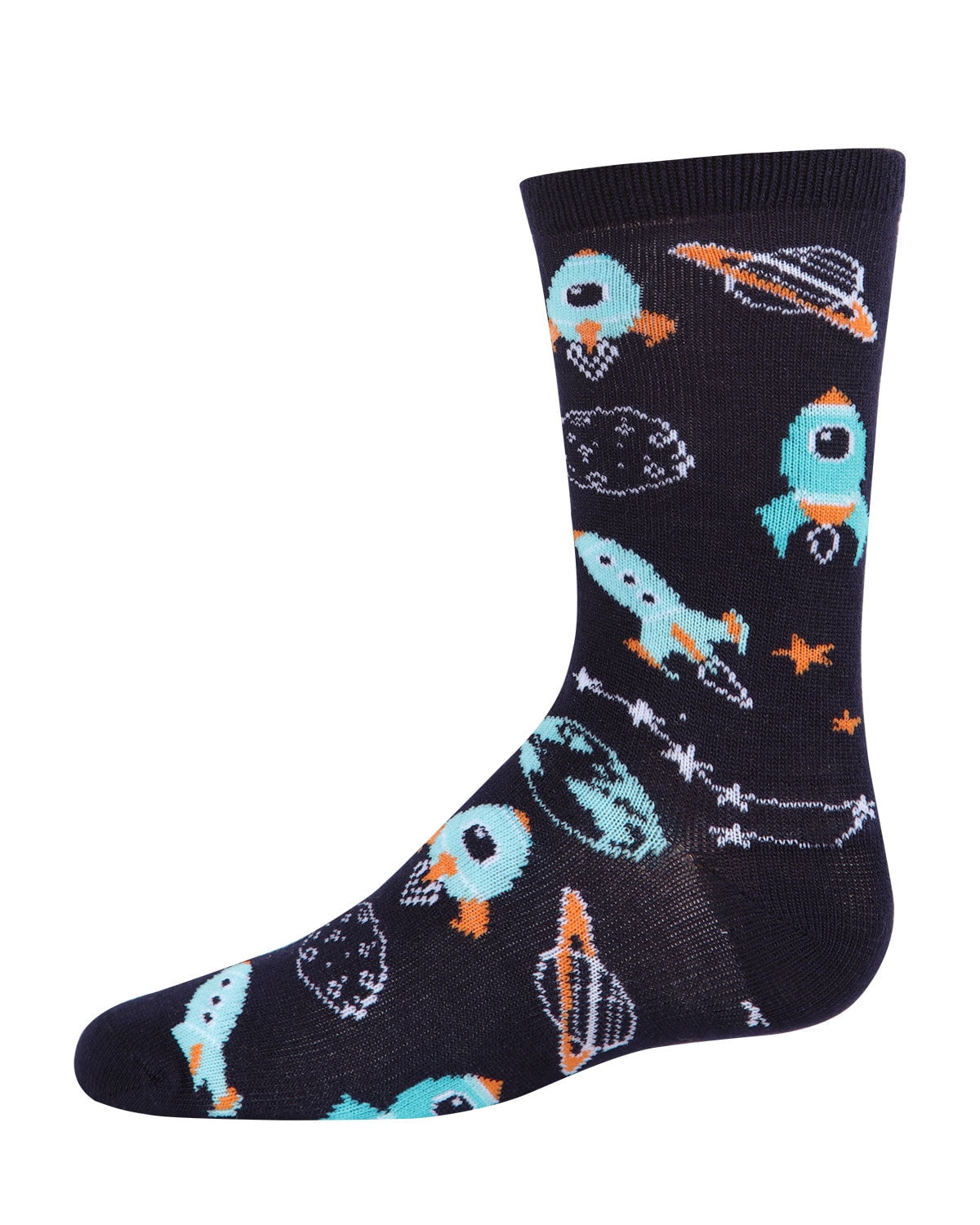 MeMoi Rocket Ship Bamboo Blend Crew Socks - Boys - Male - Walmart.com