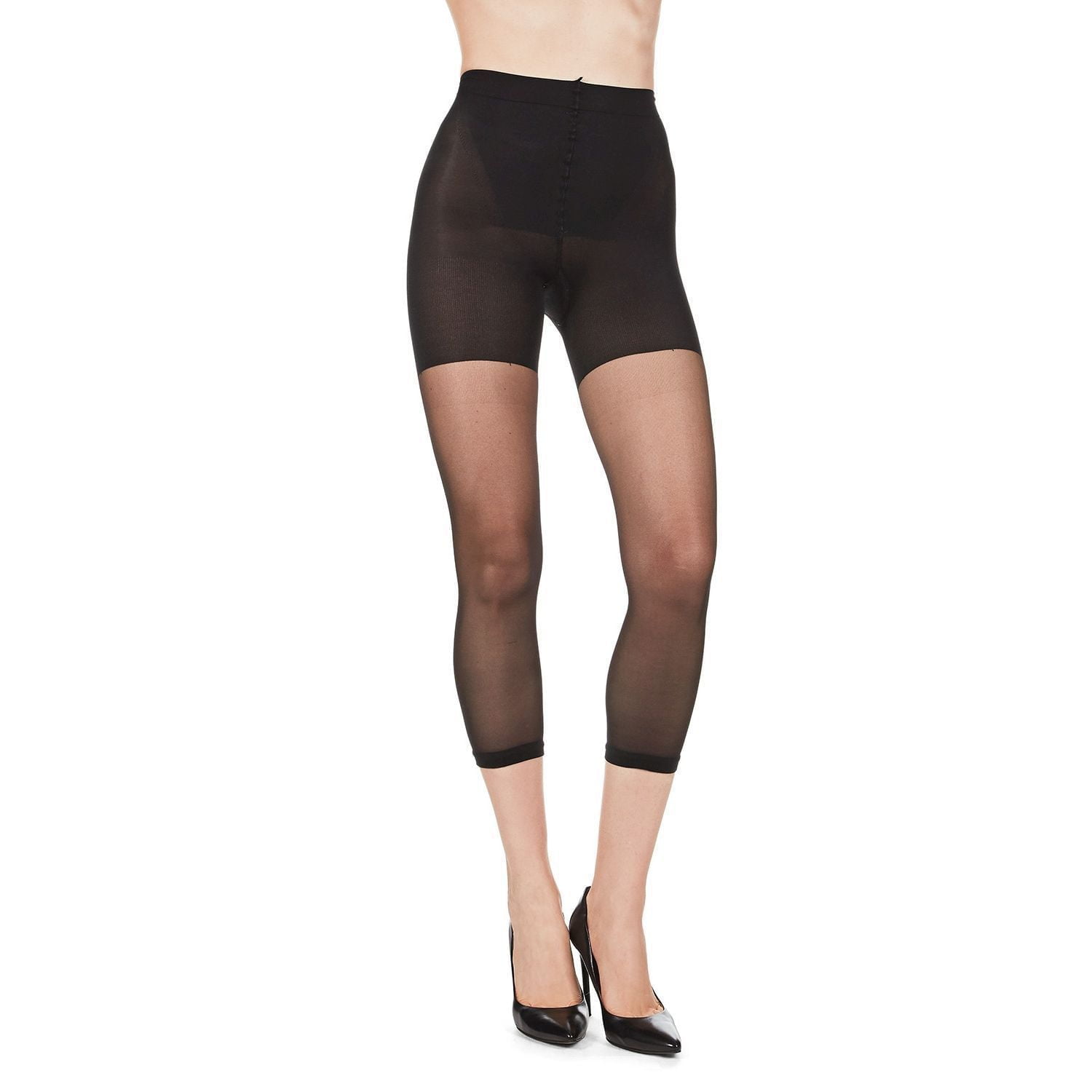 MeMoi Sheer Footless Capri Shaper Tights - Mens - Male - Walmart.com