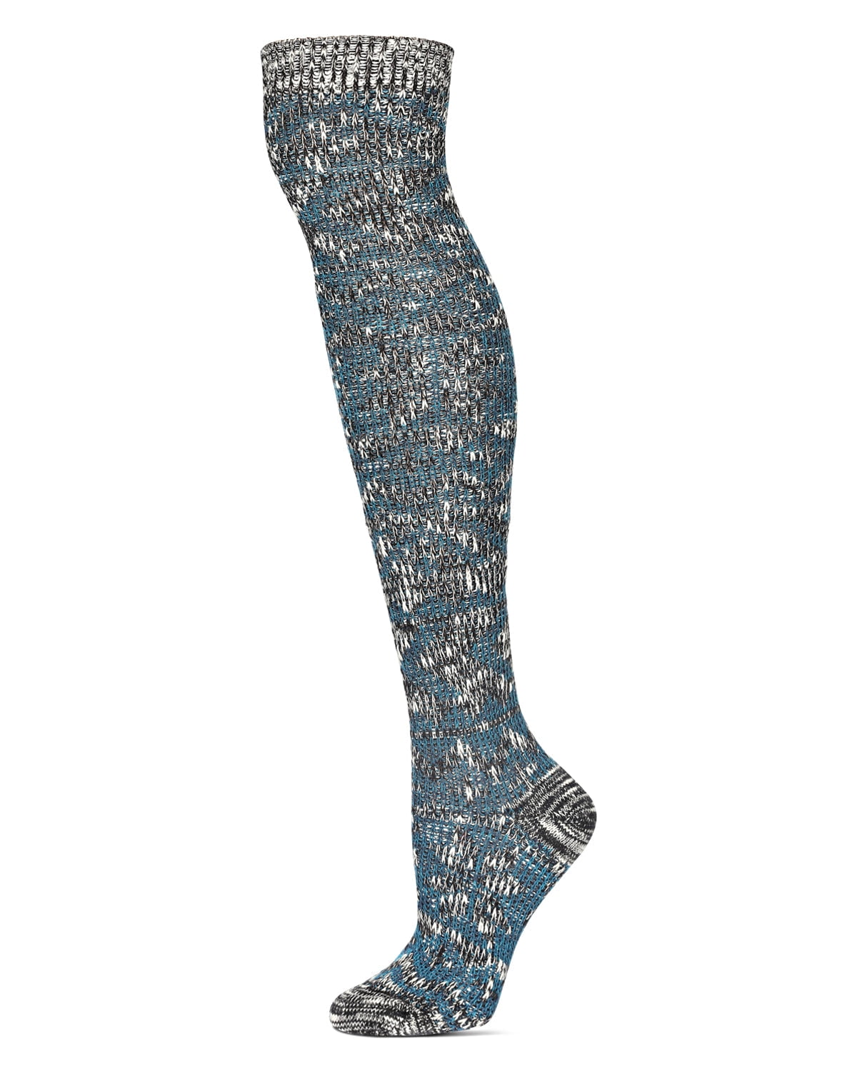 MeMoi Snowflake N' Stripes Cotton Blend Over The Knee Socks - Mens ...