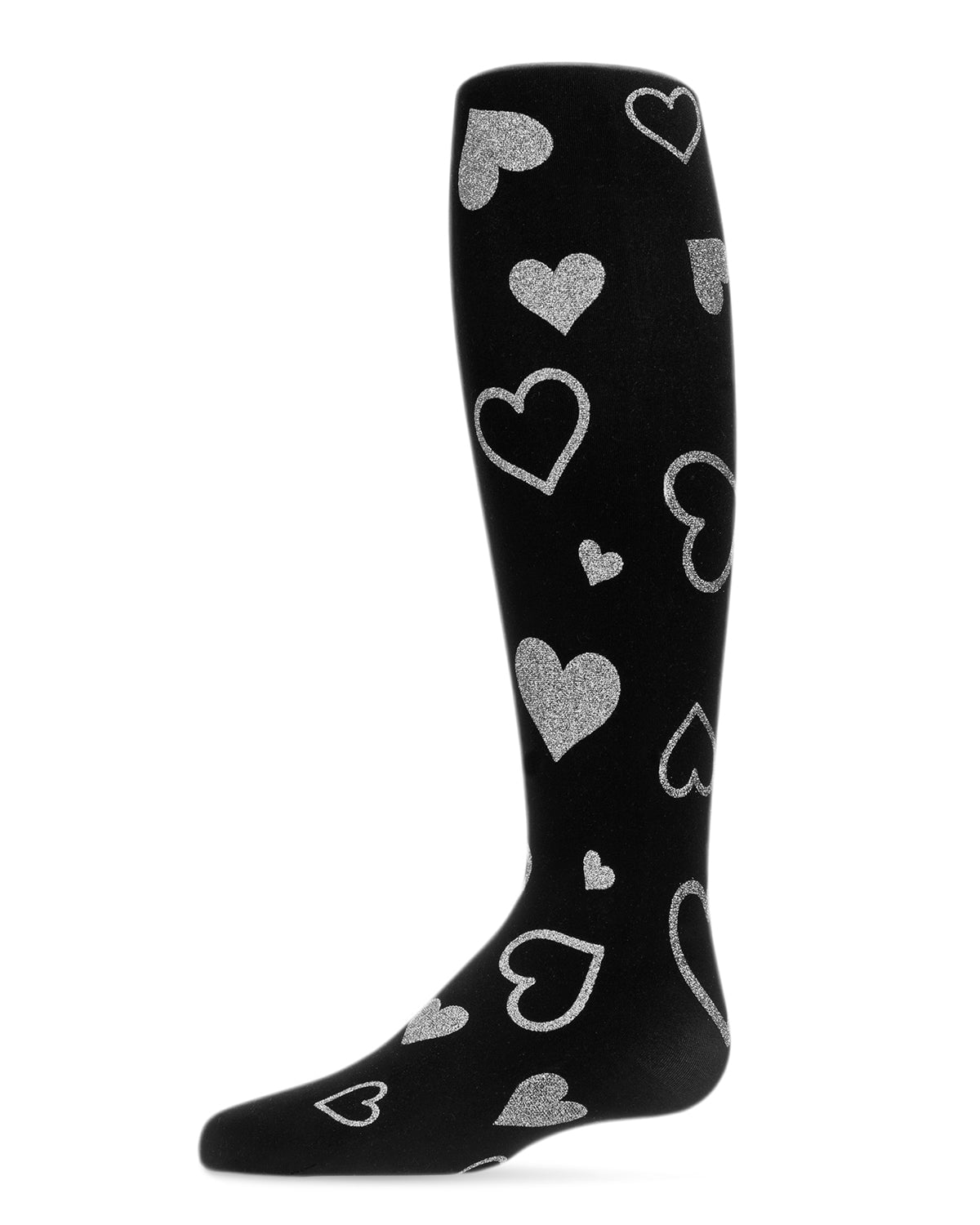 MeMoi Sparkling Glitter Heart Tights - Girls - Female - Walmart.com