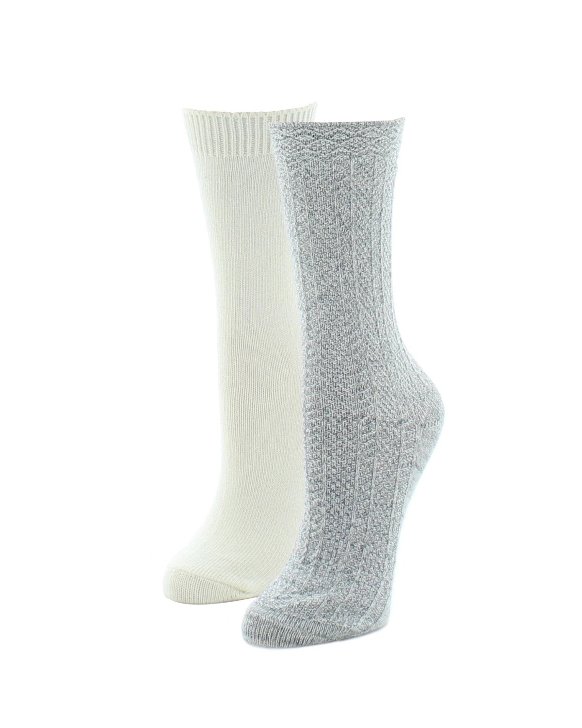 MeMoi Speckled Fuzzy Boot Socks 2-Pack - Womens - Female (One Size ...