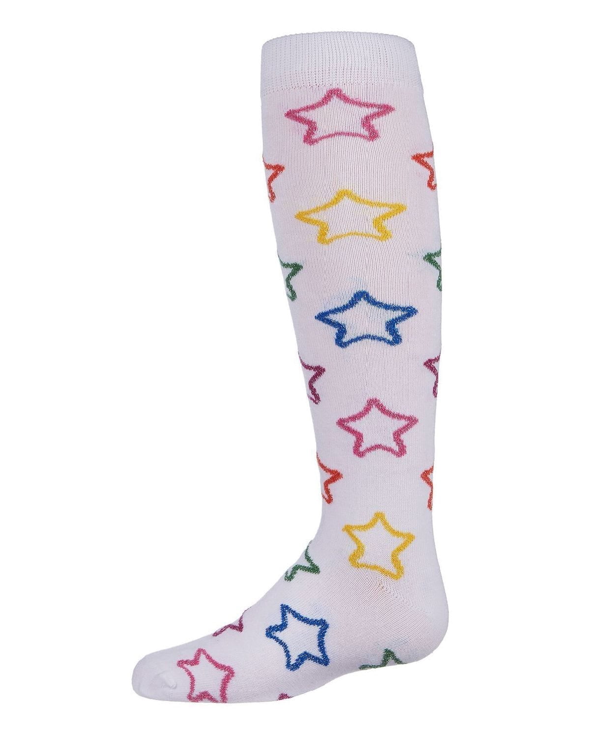 MeMoi Star Shine Knee-High Socks - Girls - Female, 10, White - Walmart.com