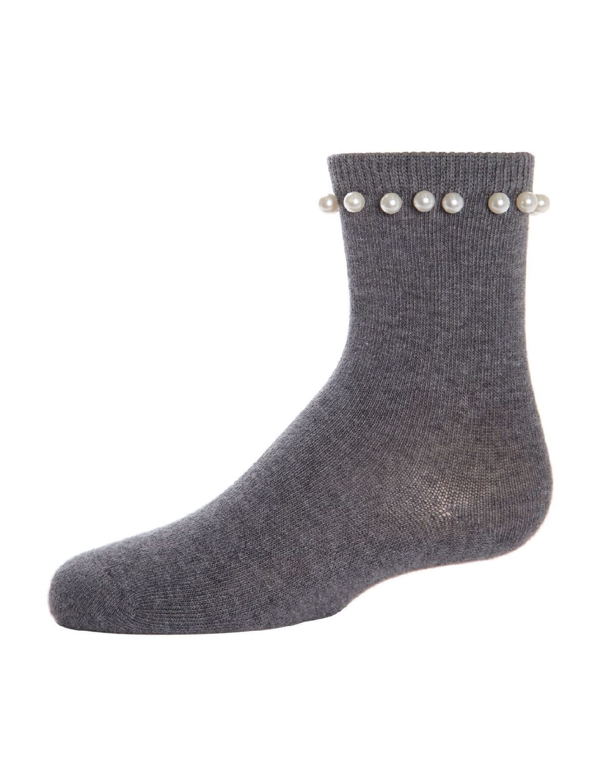 MeMoi String of Pearls Cotton Blend Crew Socks - Girls - Female, 2 ...