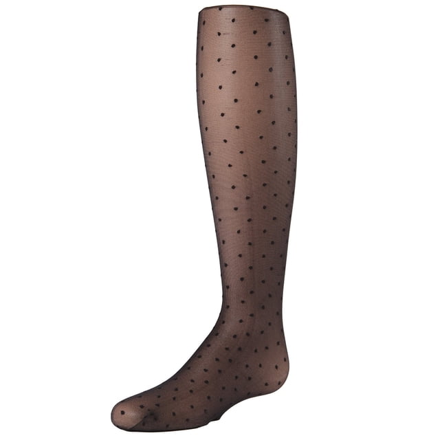 MeMoi Sweet Mini Dots Sheer Tights - Girls - Female, 10-12, Silver ...