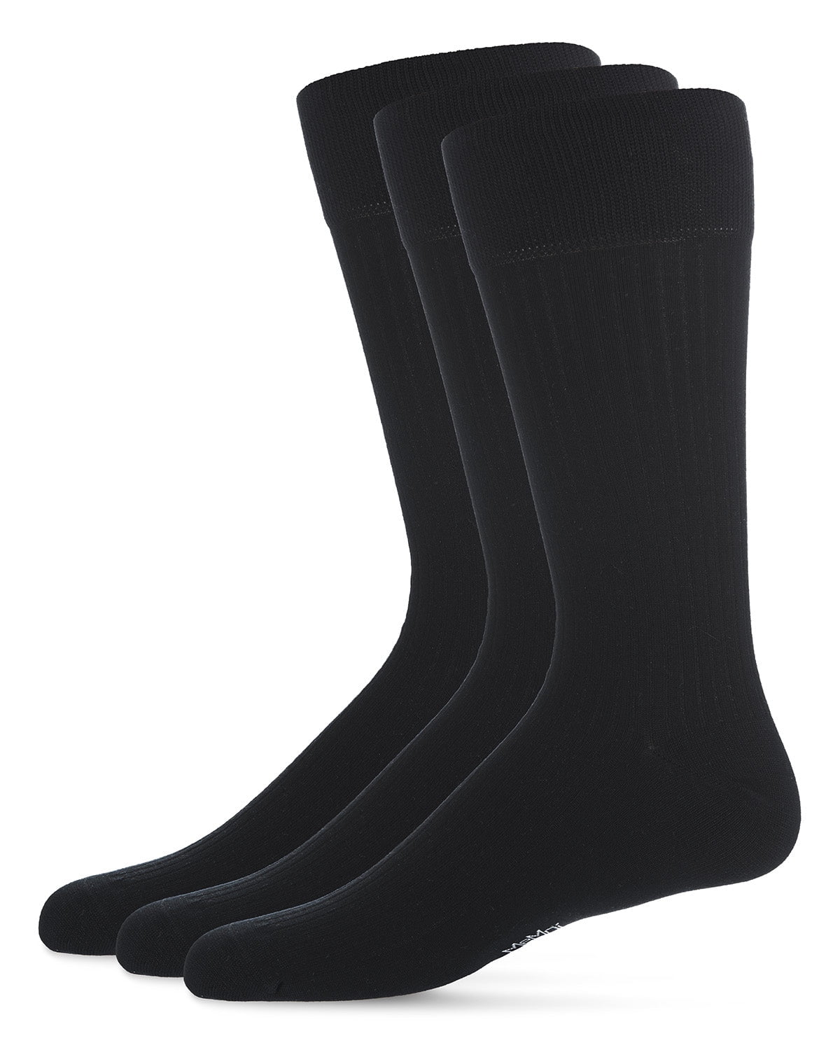 MeMoi Thin Ribbed Men's Mercerized Cotton Socks 3 Pack - Mens - Male ...