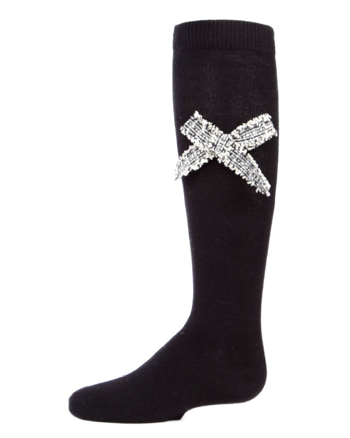 MeMoi Tidy Little Bow Cotton Blend Knee Socks - Girls - Female ...