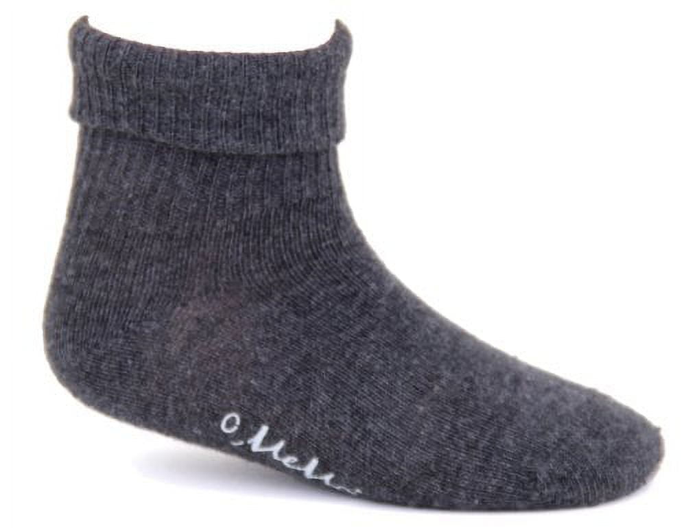 MeMoi Ribbed Triple-Roll-Cuff Cotton-Rich Ankle Sock - Girls - Female ...