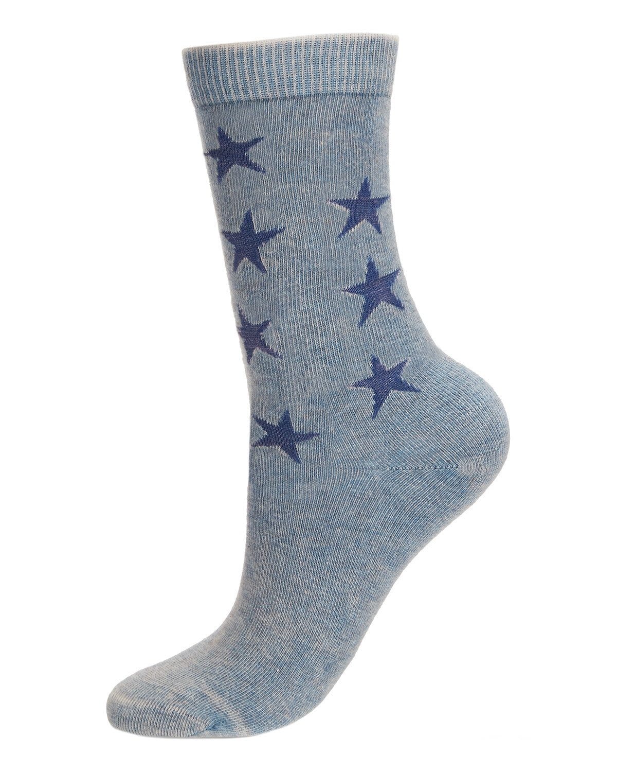 MeMoi Women's Acid Wash Star Cotton Blend Crew Socks - Womens - Female ...