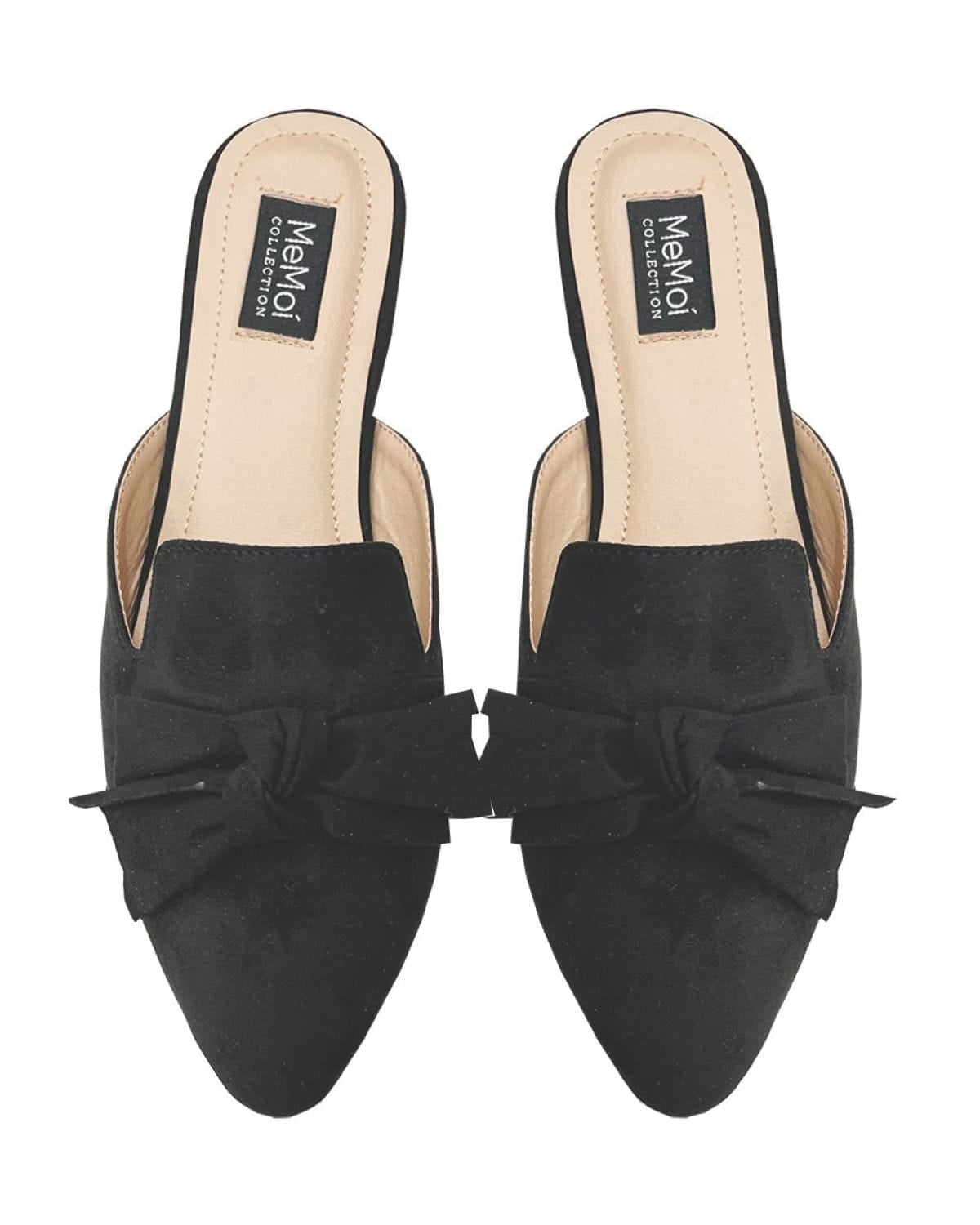 MeMoi Women's Audrey Vegan Suede Pointed Toe Backless Slippers - Womens ...