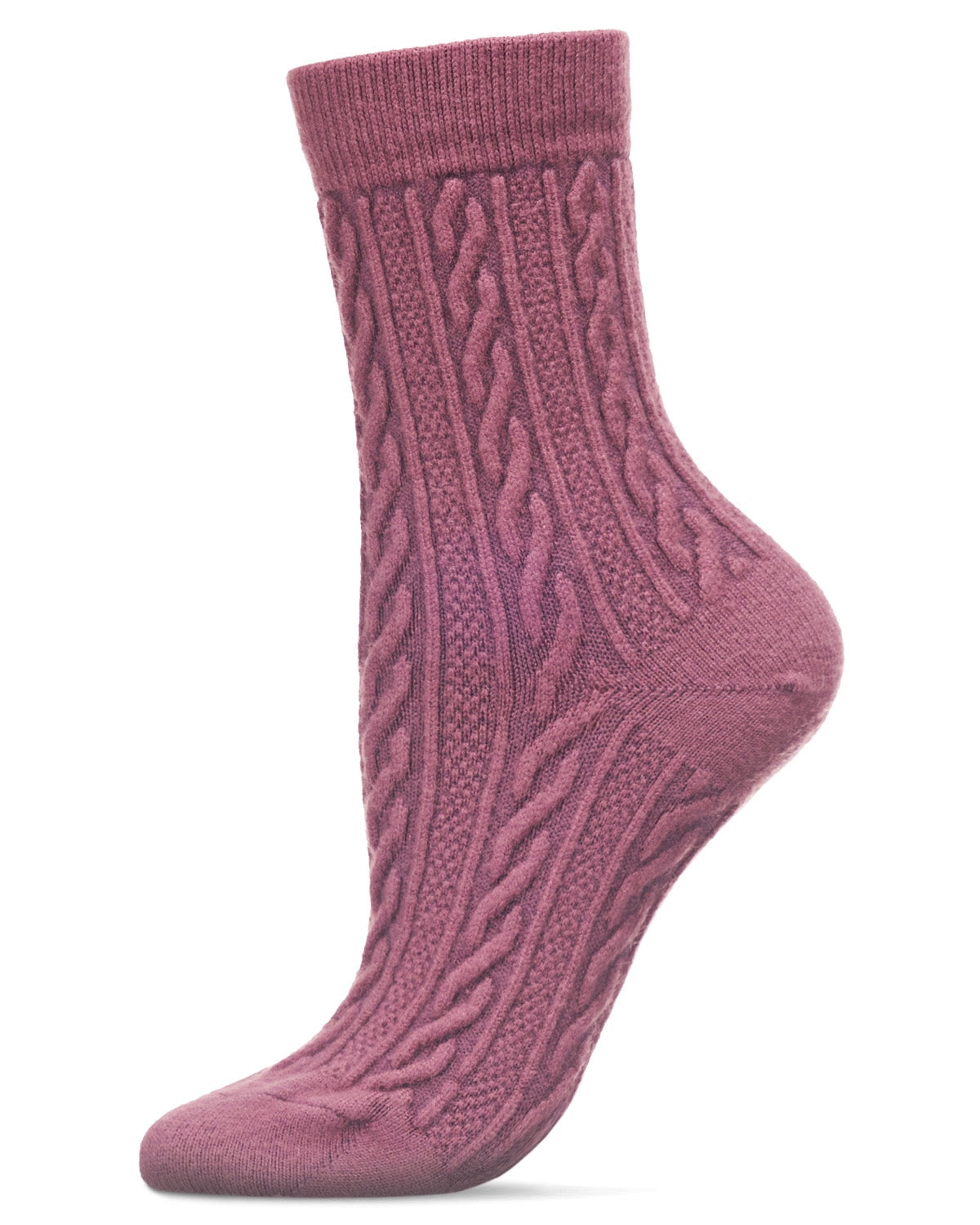 MeMoi Women's Classic Cozy and Warm Cable Knit Crew Socks - Womens ...