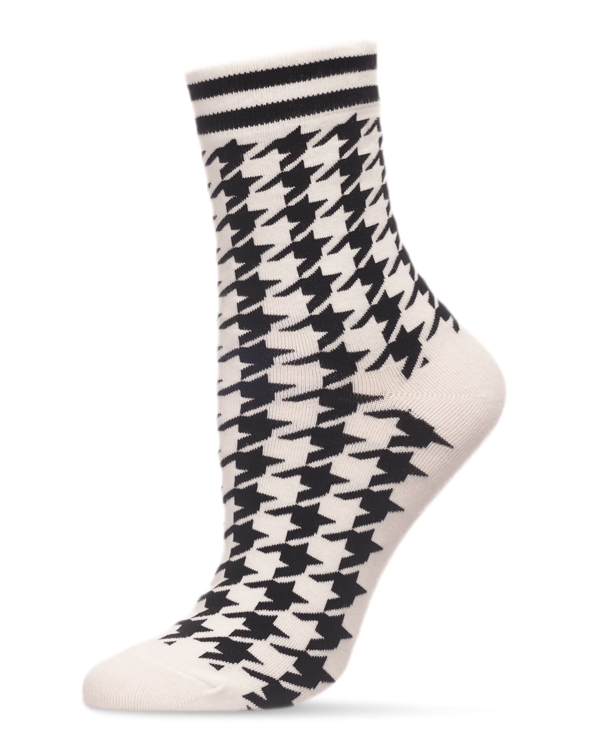 MeMoi Women's Classic Houndstooth Cotton Blend Crew Sock - Mens - Male ...