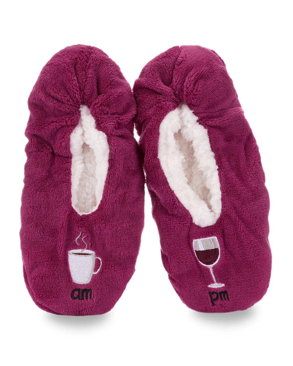 MeMoi Women's Morning Brew/Night Cap Sherpa Lined Slippers - Womens ...