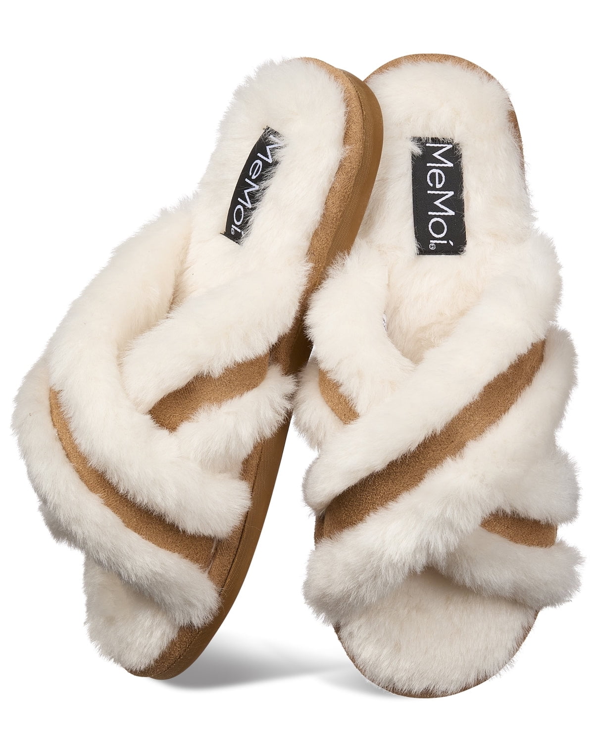 MeMoi Women's "Serina" Plush Faux Fur Slippers - Womens - Female (S ...