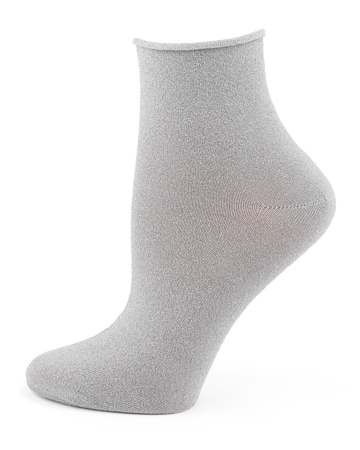 MeMoi Women's Shimmer Roll Top Shortie Socks - Mens - Male - Walmart.com